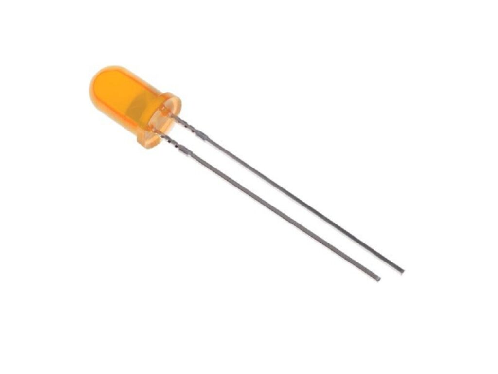 5mm Amber Diffused Round LED - DC Electronics